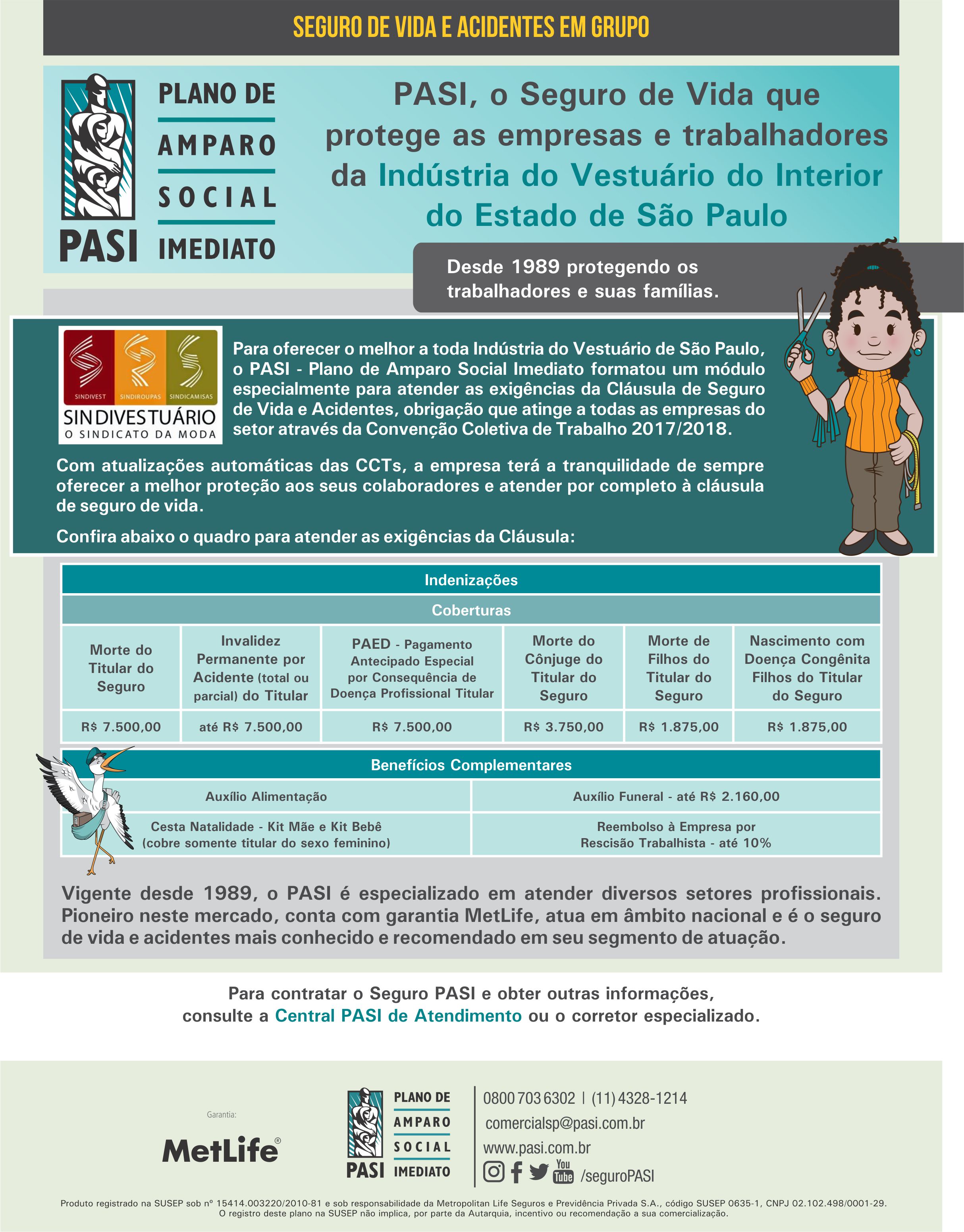 Seguro de Vida e Acidentes em Grupo – Plano Amparo Social Imediato ...